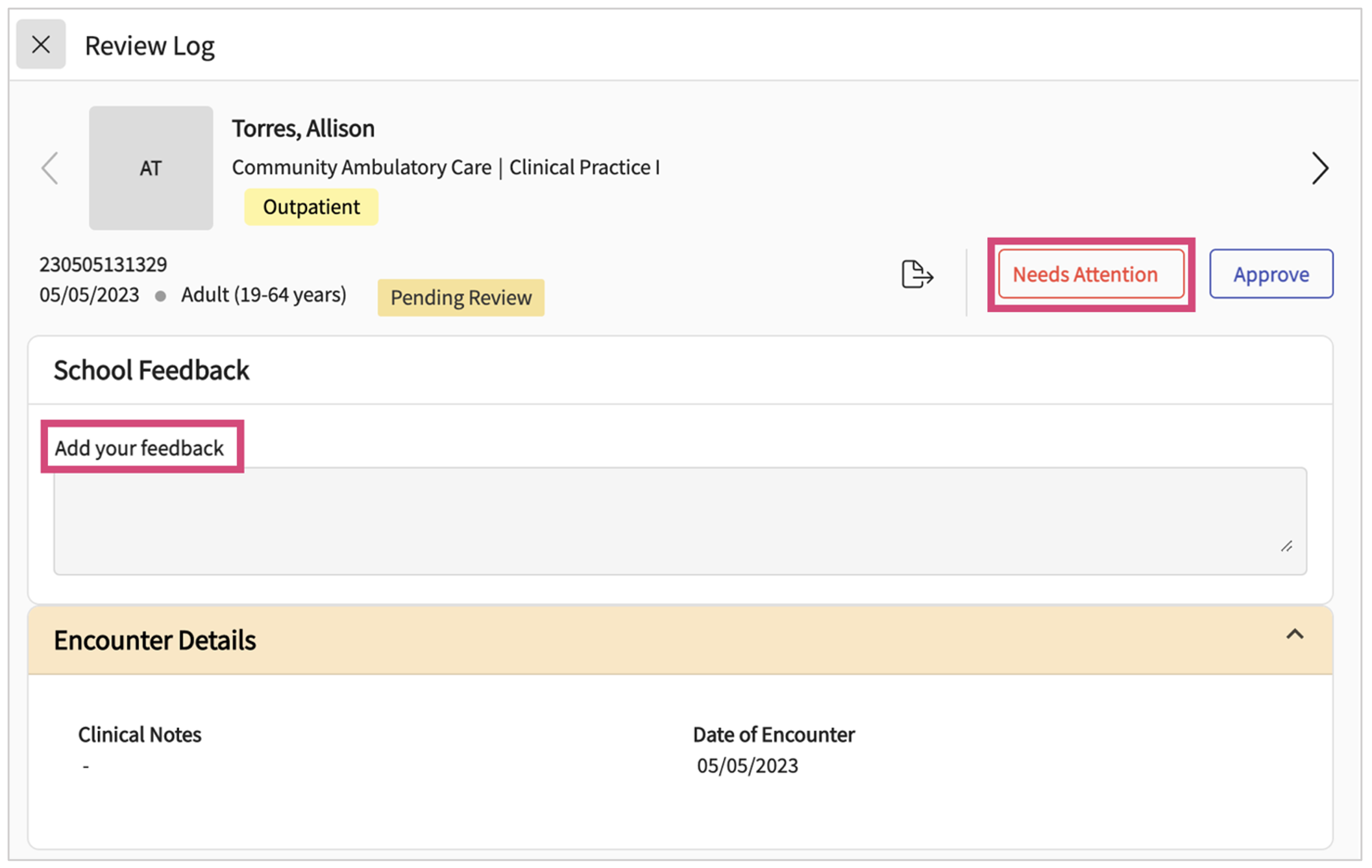 Reviewing Patient Logs – Exxat
